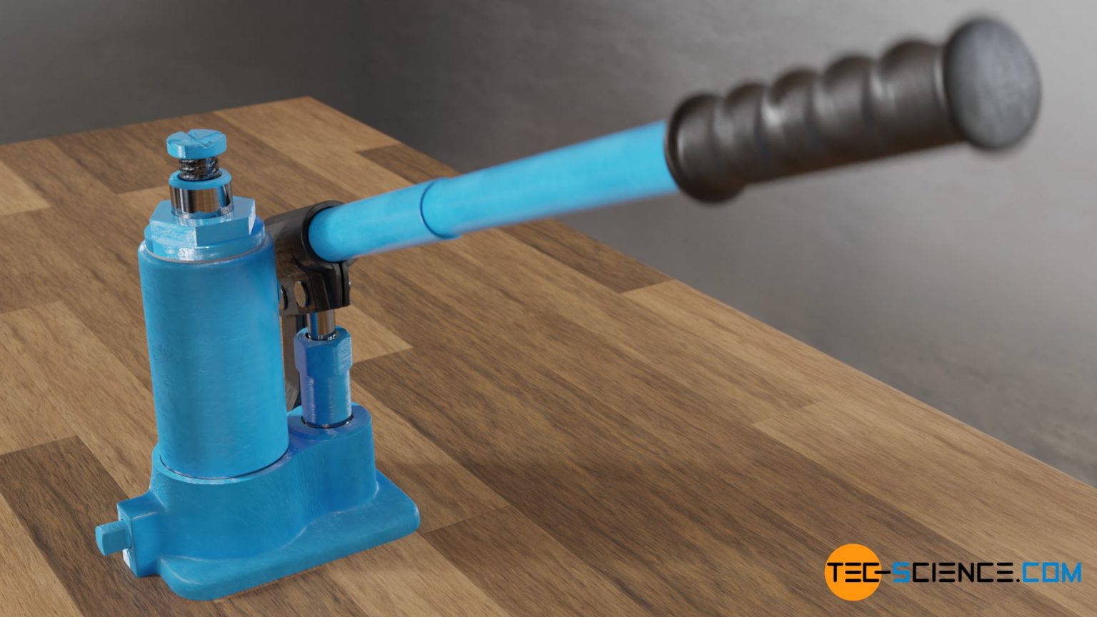 How does a hydraulic jack work: Pascals law | tec-science